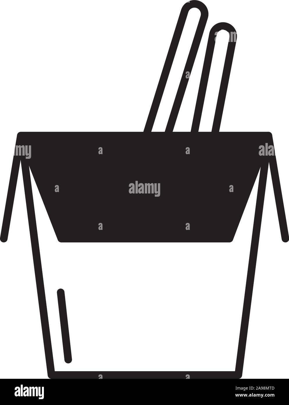 chinese box icon design, Food restaurant menu dinner lunch cooking and ...
