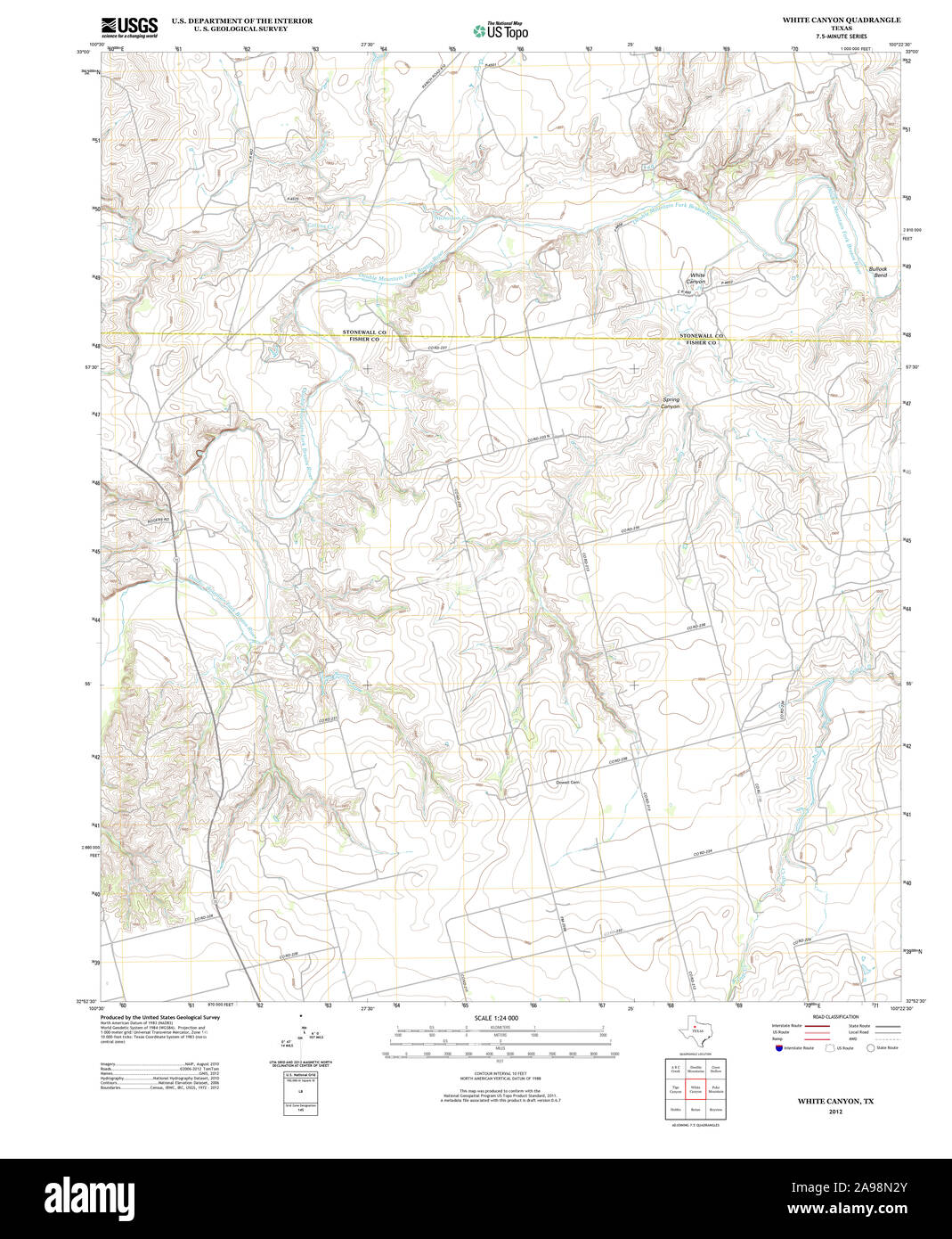 Canyon texas map hi-res stock photography and images - Alamy