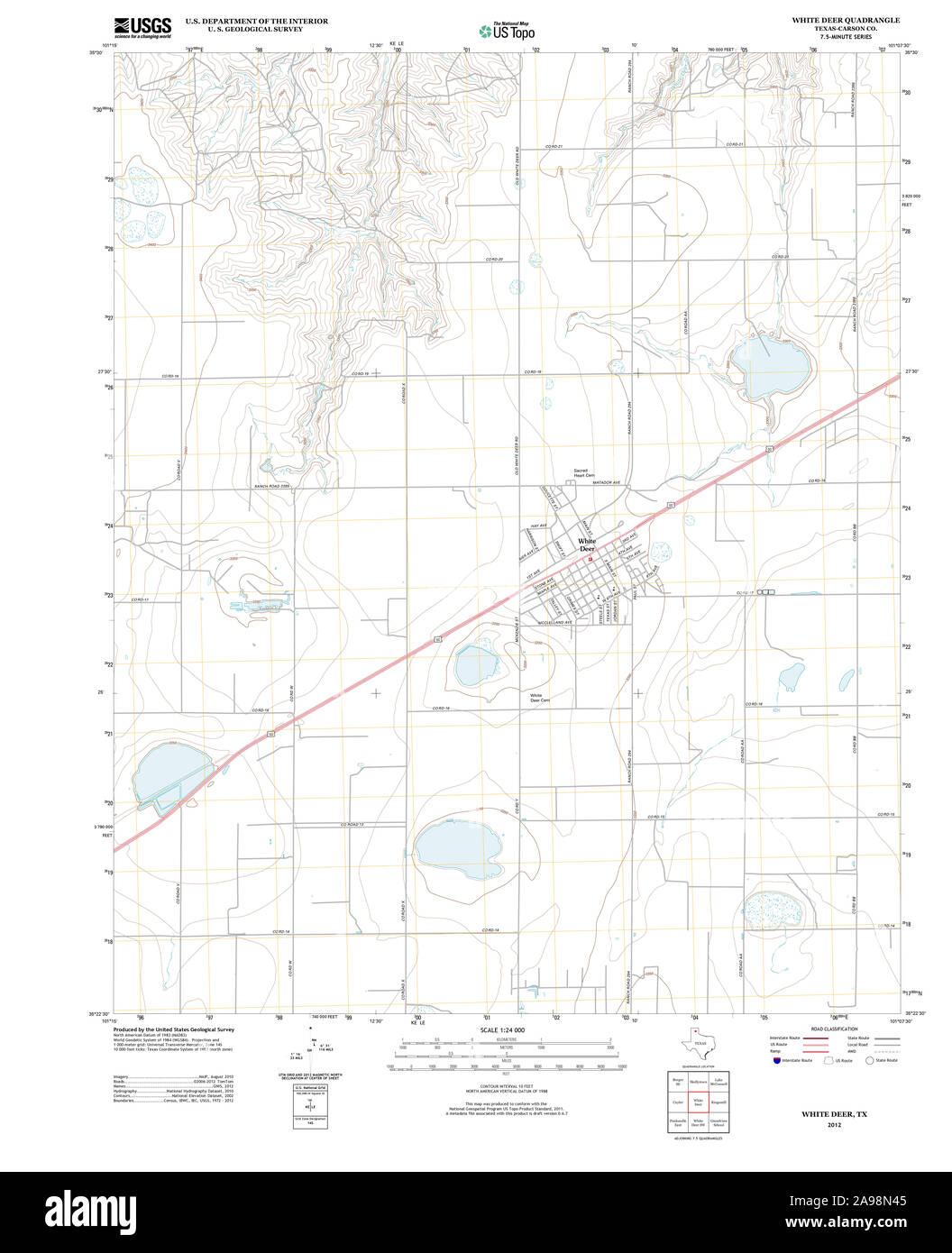 White deer texas map Cut Out Stock Images & Pictures - Alamy