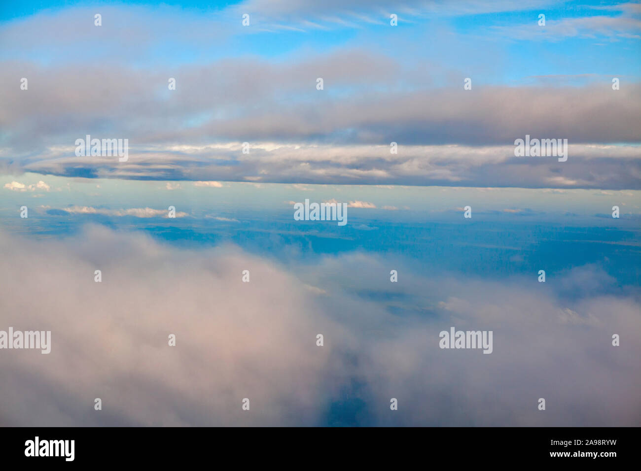 aerial scenery with high clouds Stock Photo - Alamy