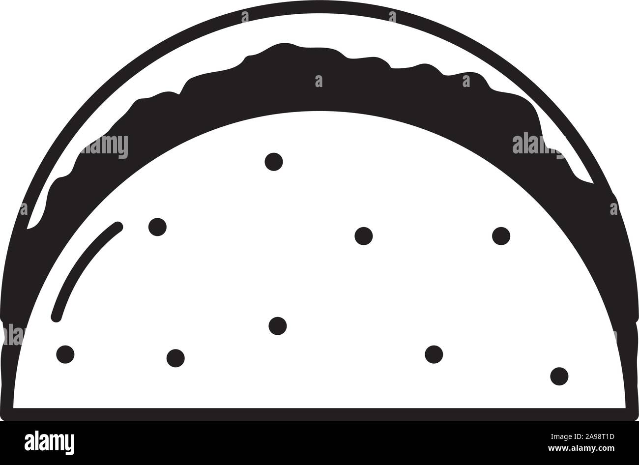 tacos icon design, Food restaurant menu dinner lunch cooking and meal ...