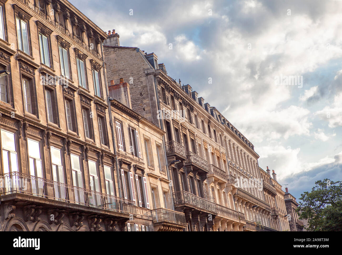 typical architecture in french Bordeaux Stock Photo - Alamy