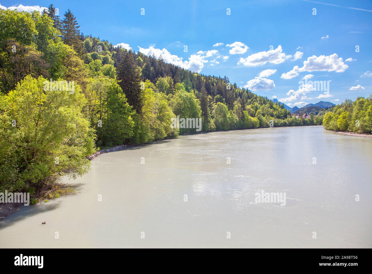 nature of Lech River in Germany Stock Photo - Alamy