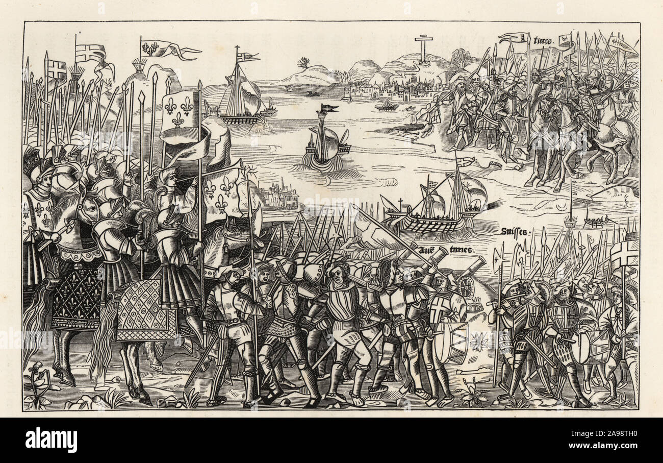 King Louis IX of France and his army disembarking at Damietta, Egypt ...