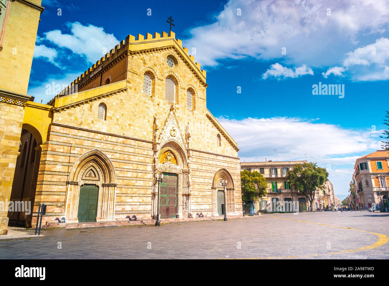 Cathedral of Messina built by the norman king Ruggero II, dates back to ...
