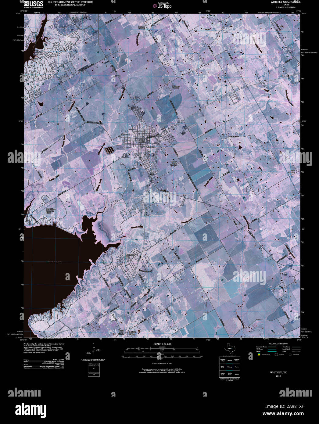 Map of whitney hi-res stock photography and images - Alamy
