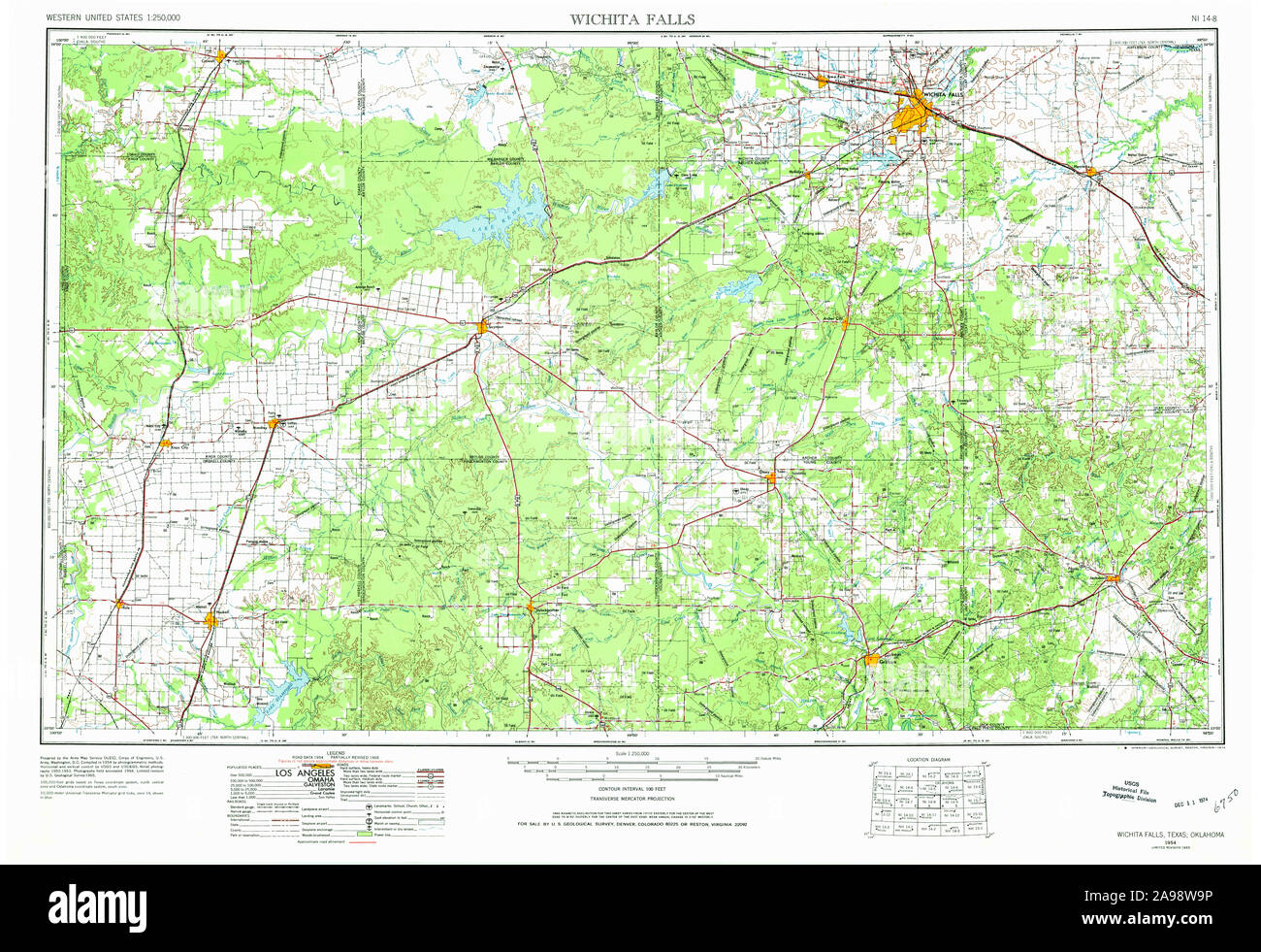 Map of wichita falls hi-res stock photography and images - Alamy