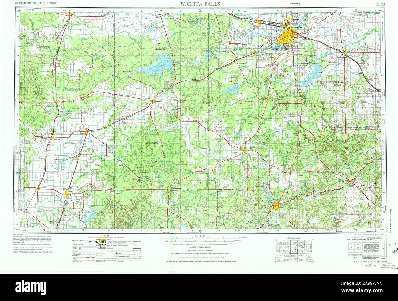 Map of wichita falls hi-res stock photography and images - Alamy