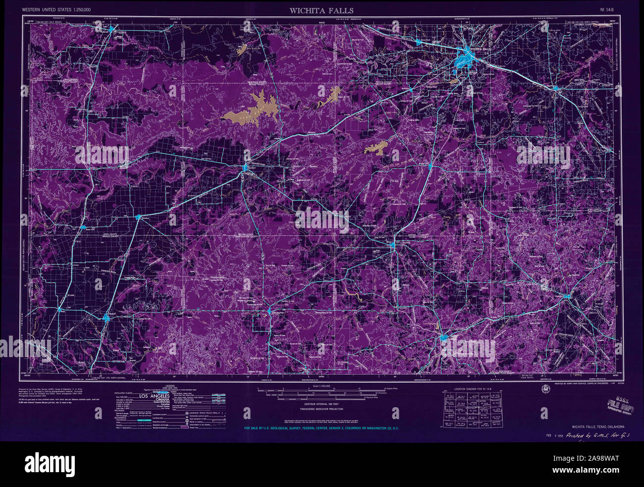 Map of wichita falls hi-res stock photography and images - Alamy
