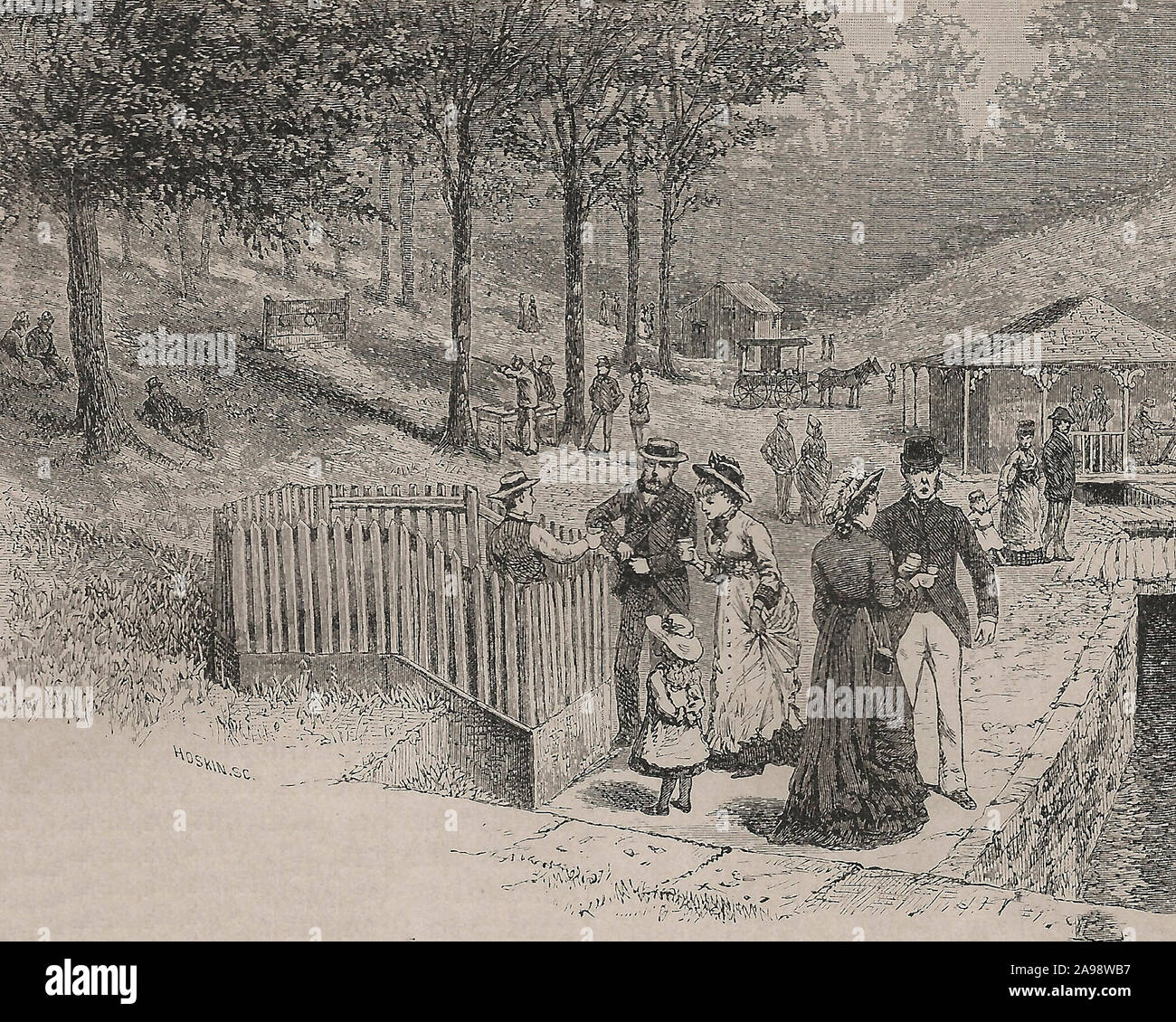 Ponce De Leon Spring, Atlanta, Georgia, circa 1880 Stock Photo - Alamy