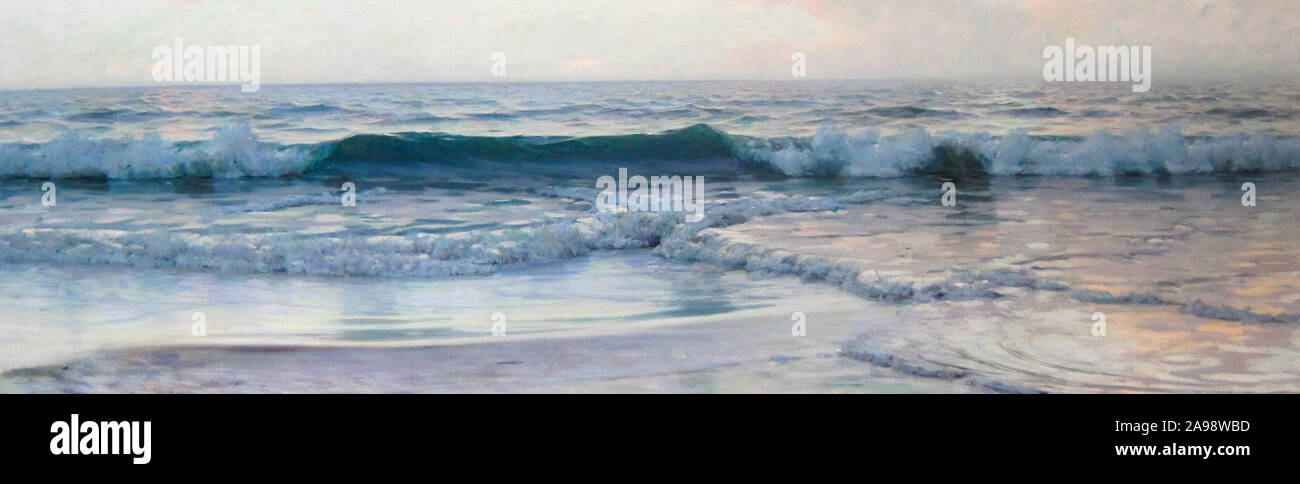 The Wave - Thomas Alexander Harrison, circa 1885 Stock Photo - Alamy