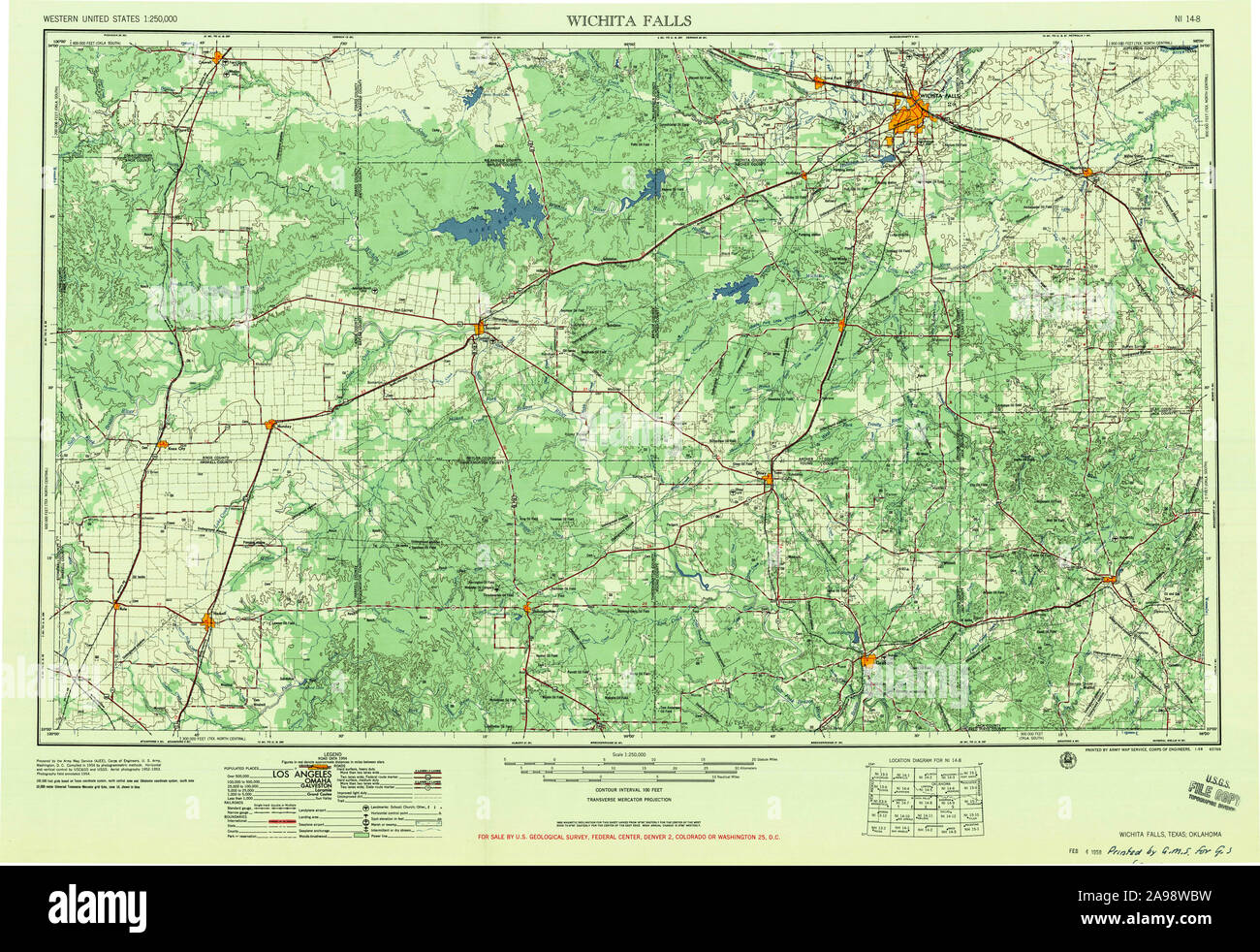 Wichita falls map hi-res stock photography and images - Alamy