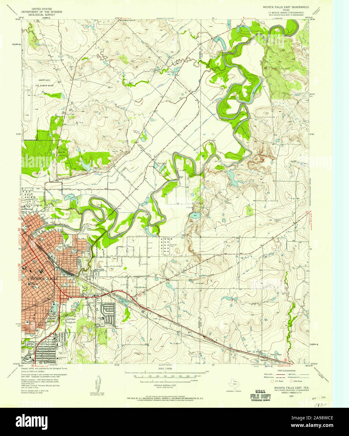 Map of wichita falls hi-res stock photography and images - Alamy