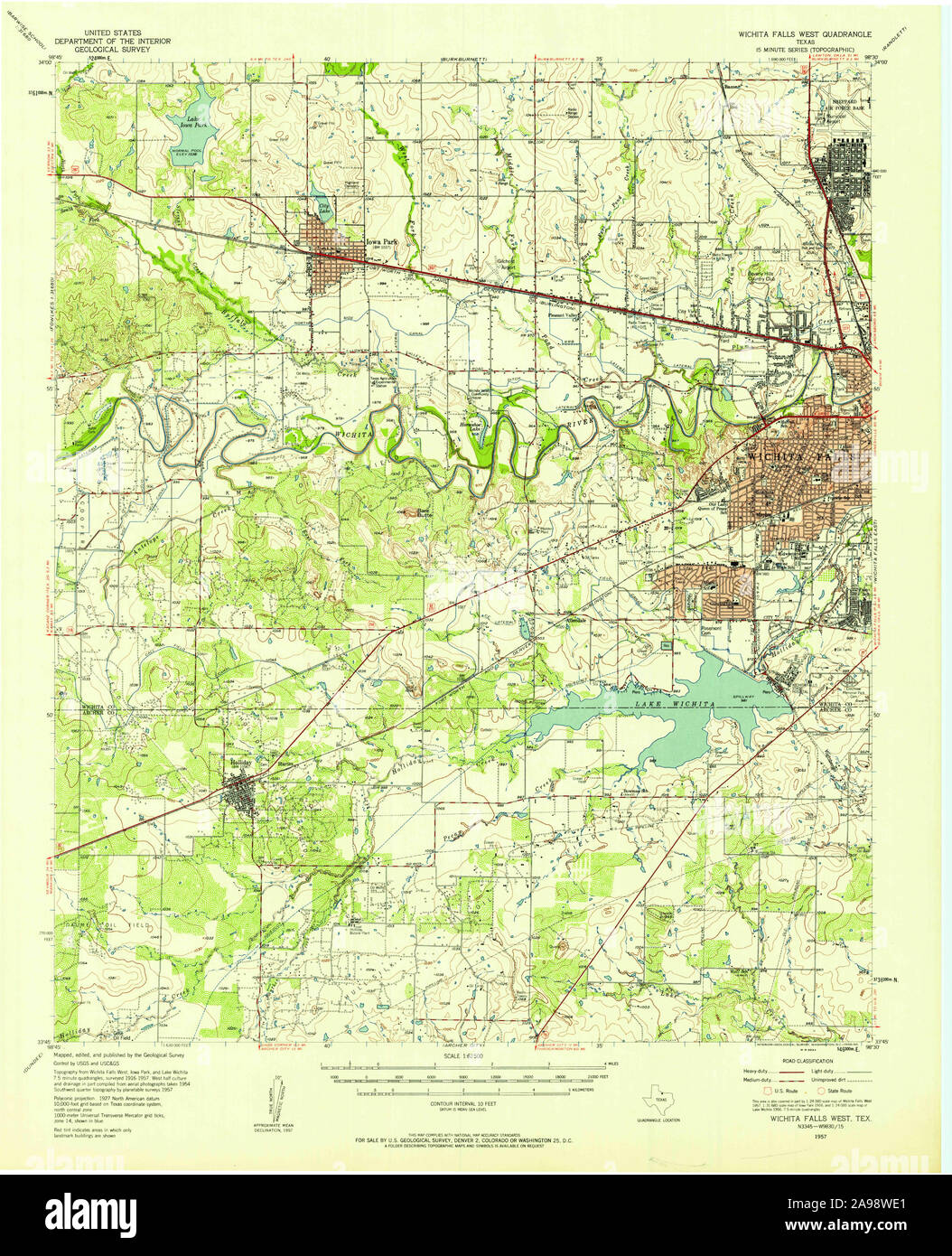 Map of wichita falls hi-res stock photography and images - Alamy