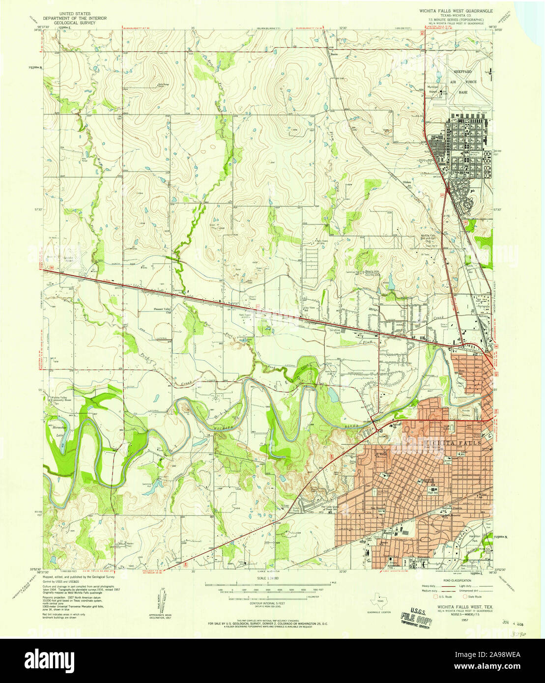 Wichita falls map hi-res stock photography and images - Alamy