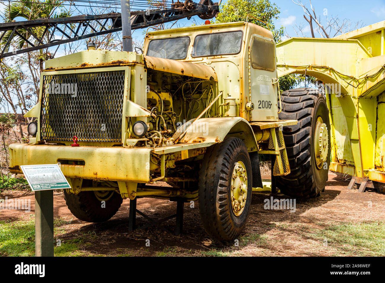 Pu‘unene Sugar Museum & Mill, Cane Hauler Truck Stock Photo - Alamy