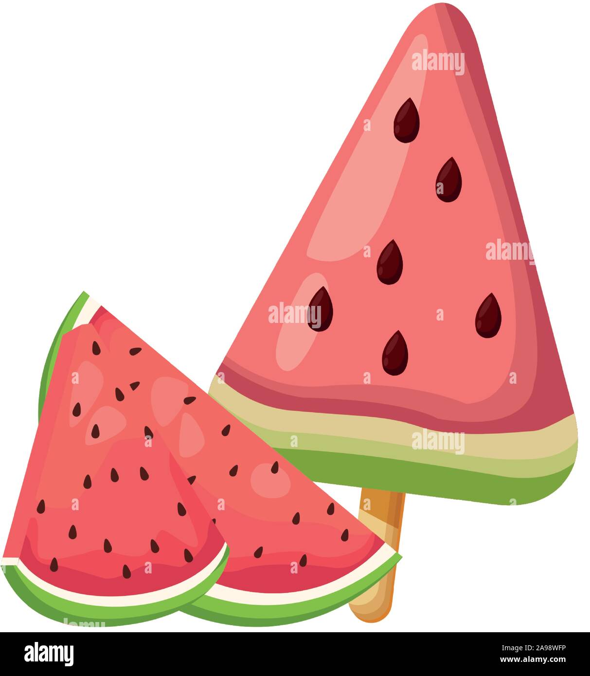 Cream fruit flavored ice Stock Vector Images - Alamy