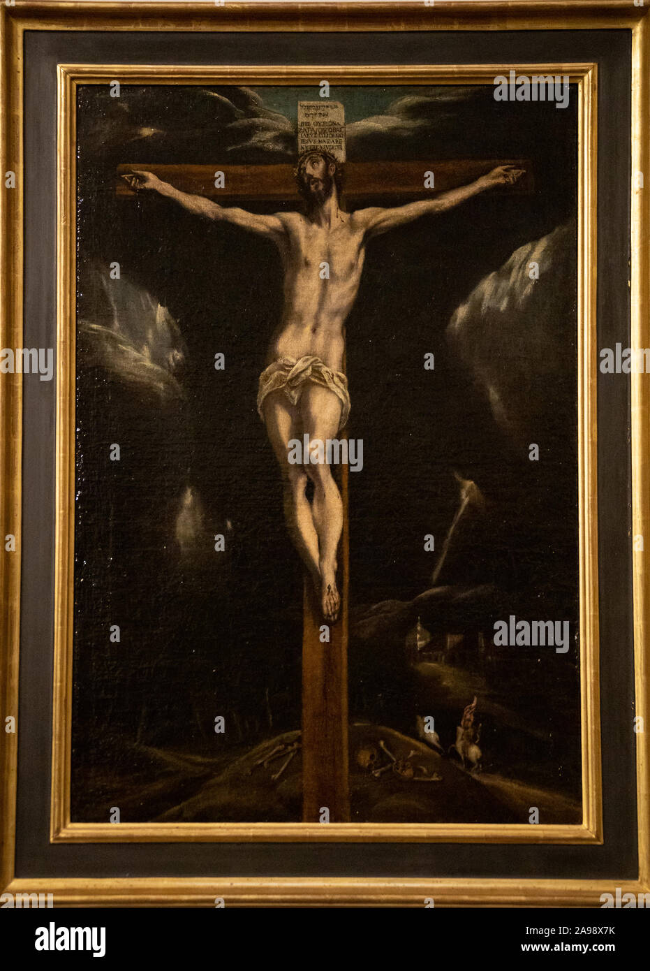 Cristo en la Cruz, El Greco, Catedral Primada, Toledo, Spain Stock ...