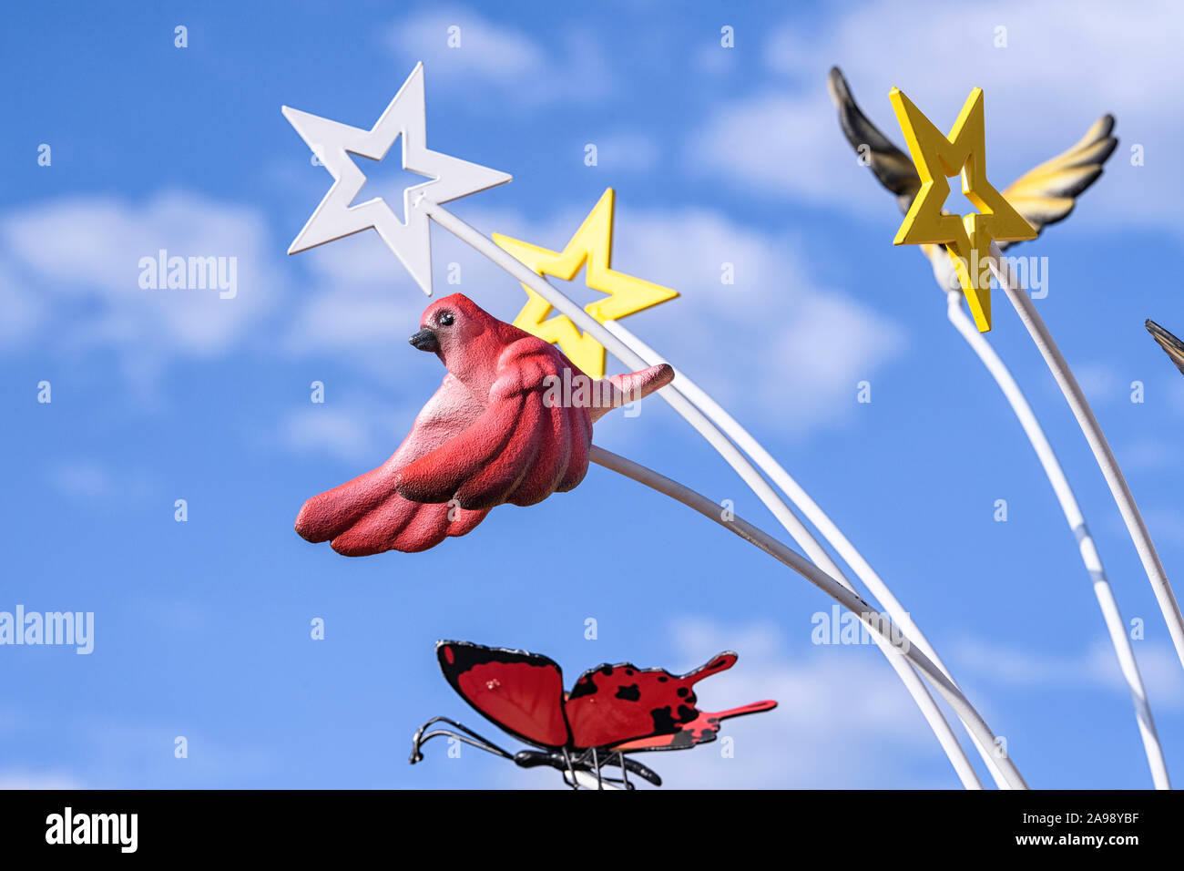 Blue bird waving hand hi-res stock photography and images - Alamy