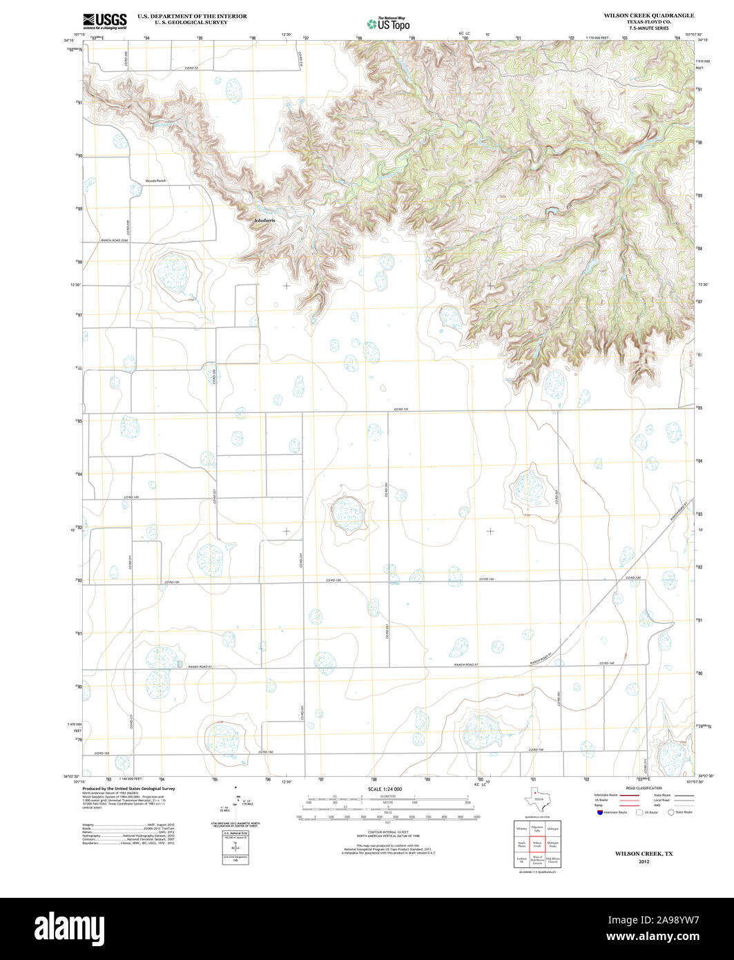 Map of wilson creek hi-res stock photography and images - Alamy