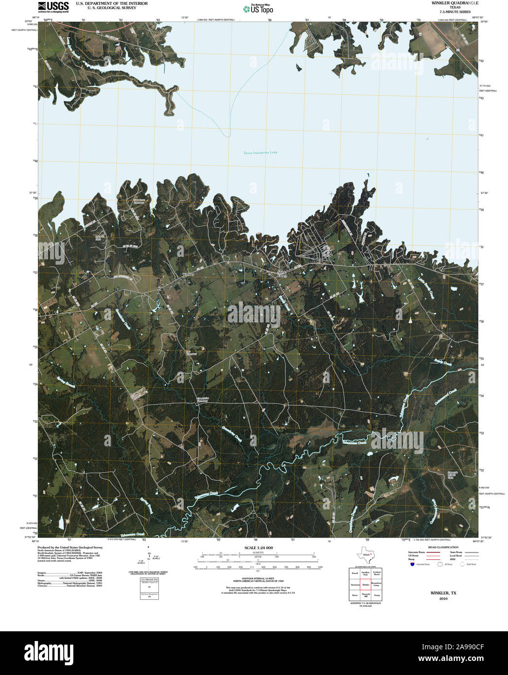 Winkler map Cut Out Stock Images & Pictures - Alamy