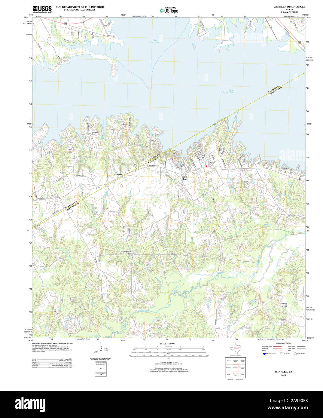 Map of winkler Cut Out Stock Images & Pictures - Alamy