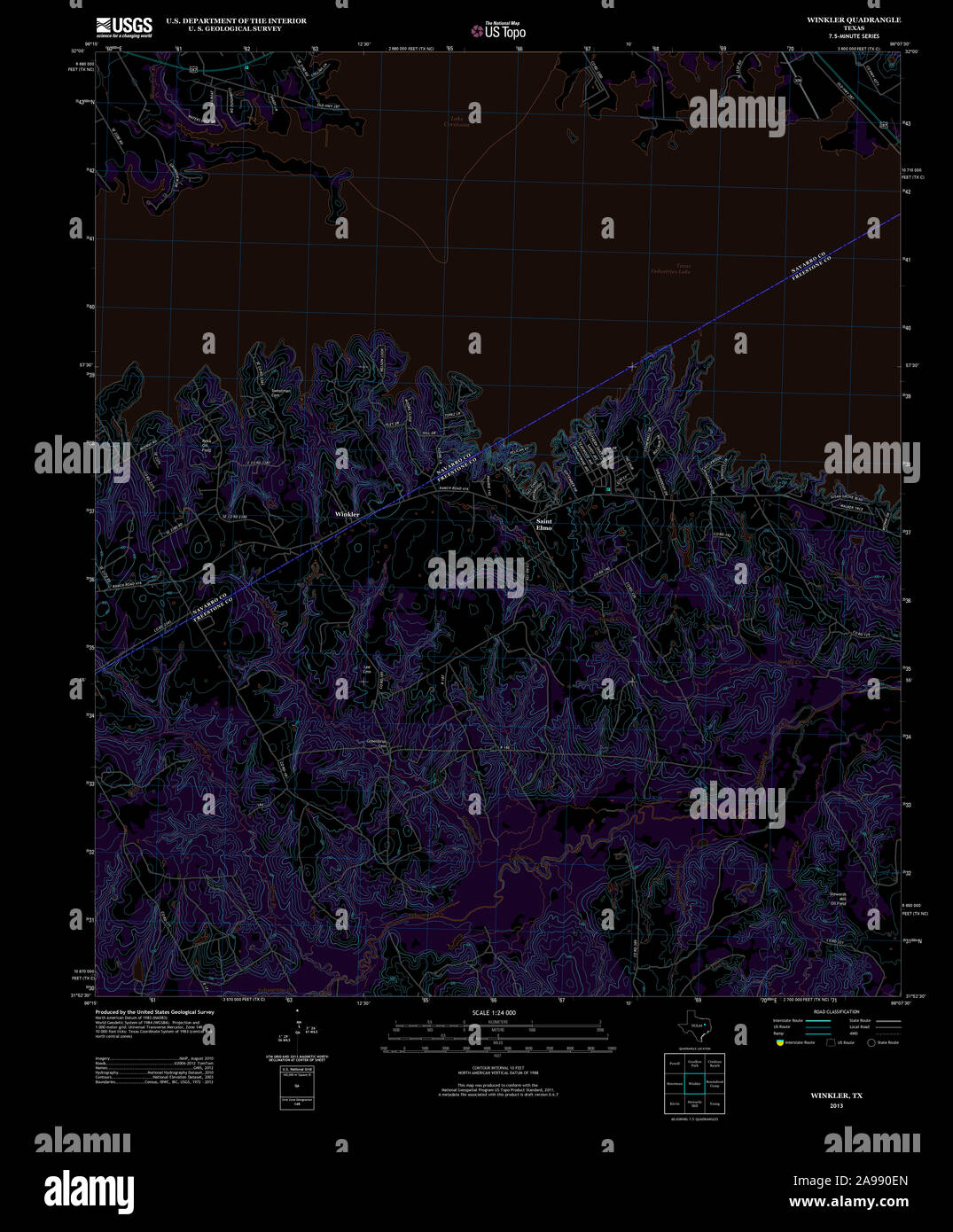 Map of winkler hi-res stock photography and images - Alamy