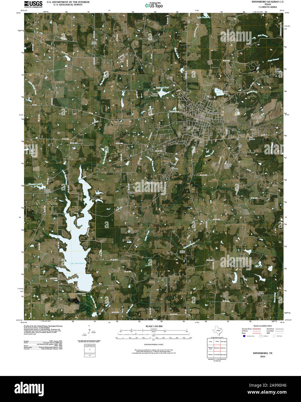Map of winnsboro hi-res stock photography and images - Alamy