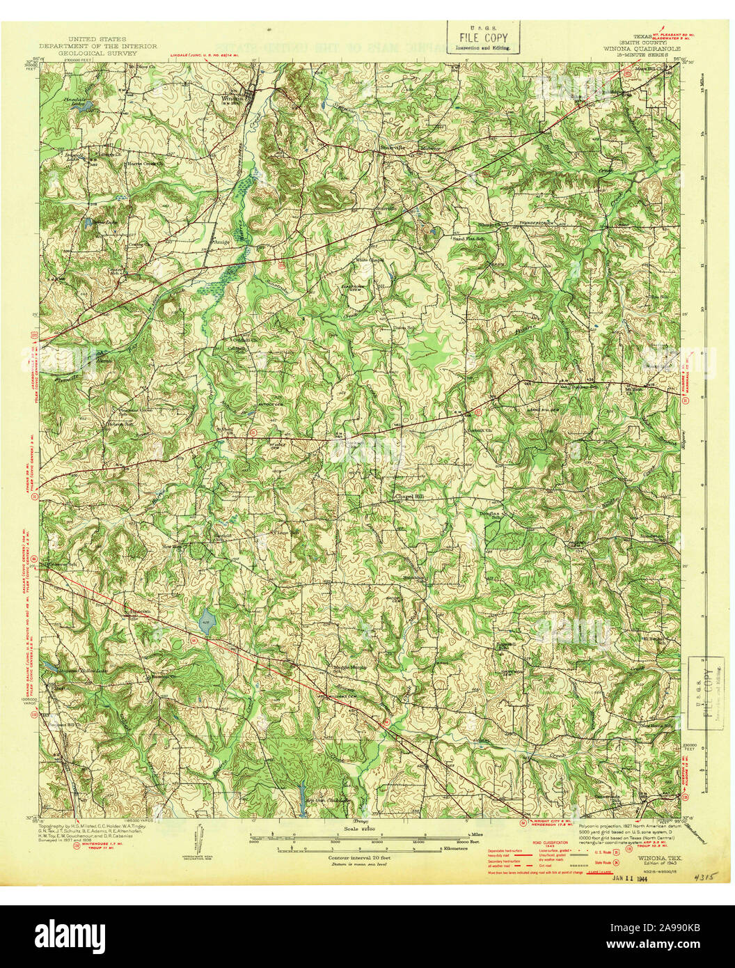 Map of winona hi-res stock photography and images - Alamy