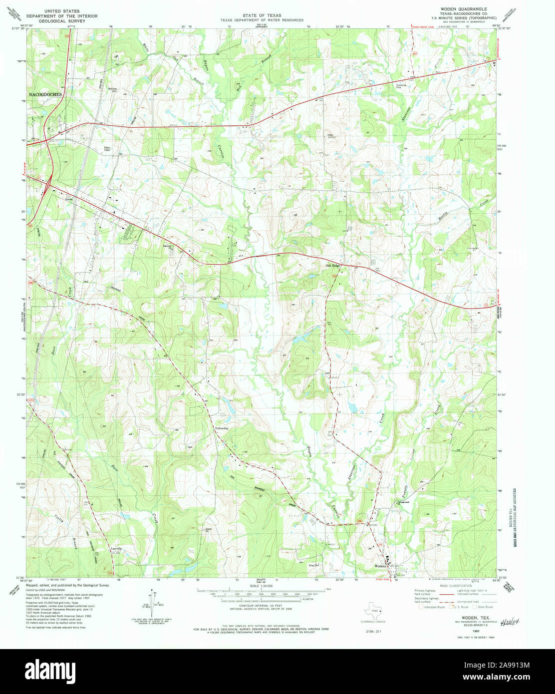 Map of woden hi-res stock photography and images - Alamy