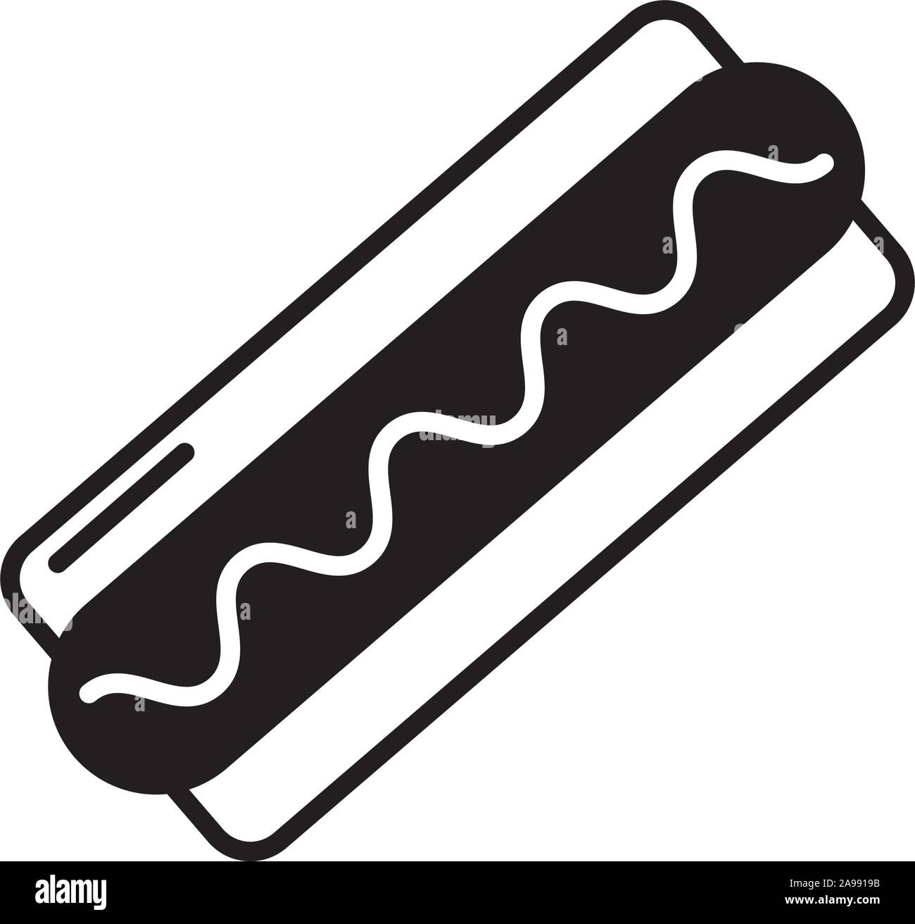 hot dog icon design, Food restaurant menu dinner lunch cooking and meal ...