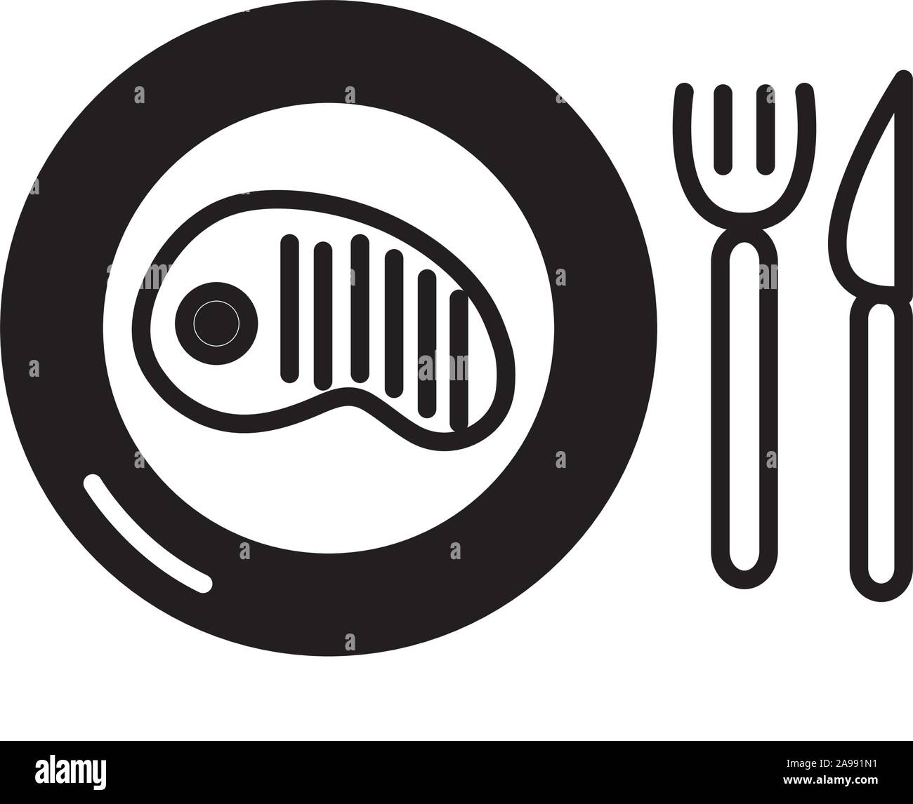 meat icon design, Food restaurant menu dinner lunch cooking and meal ...