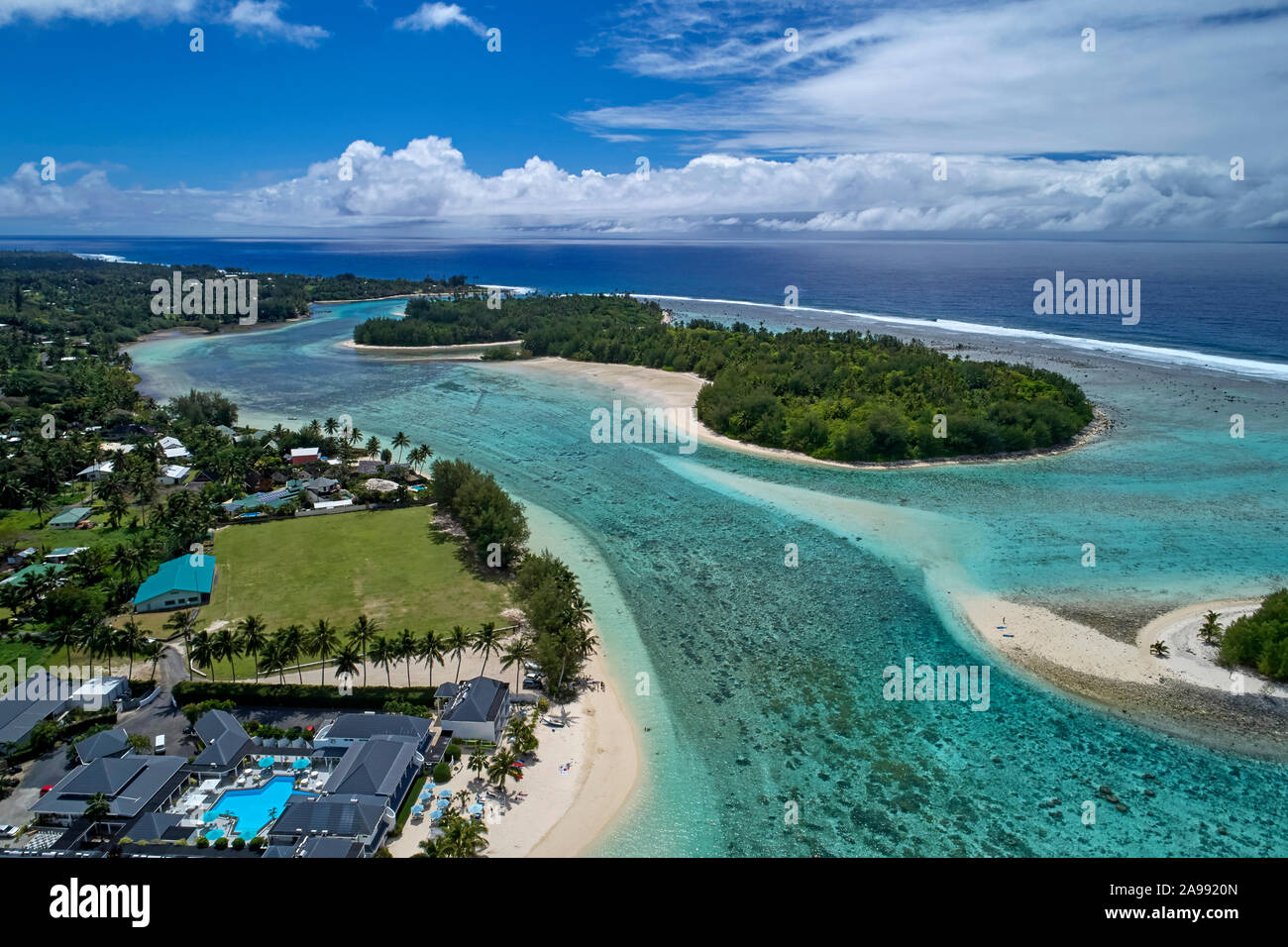 Muri Beach Club Hotel Rarotonga, Muri Lagoon, and Oneroa Island ...