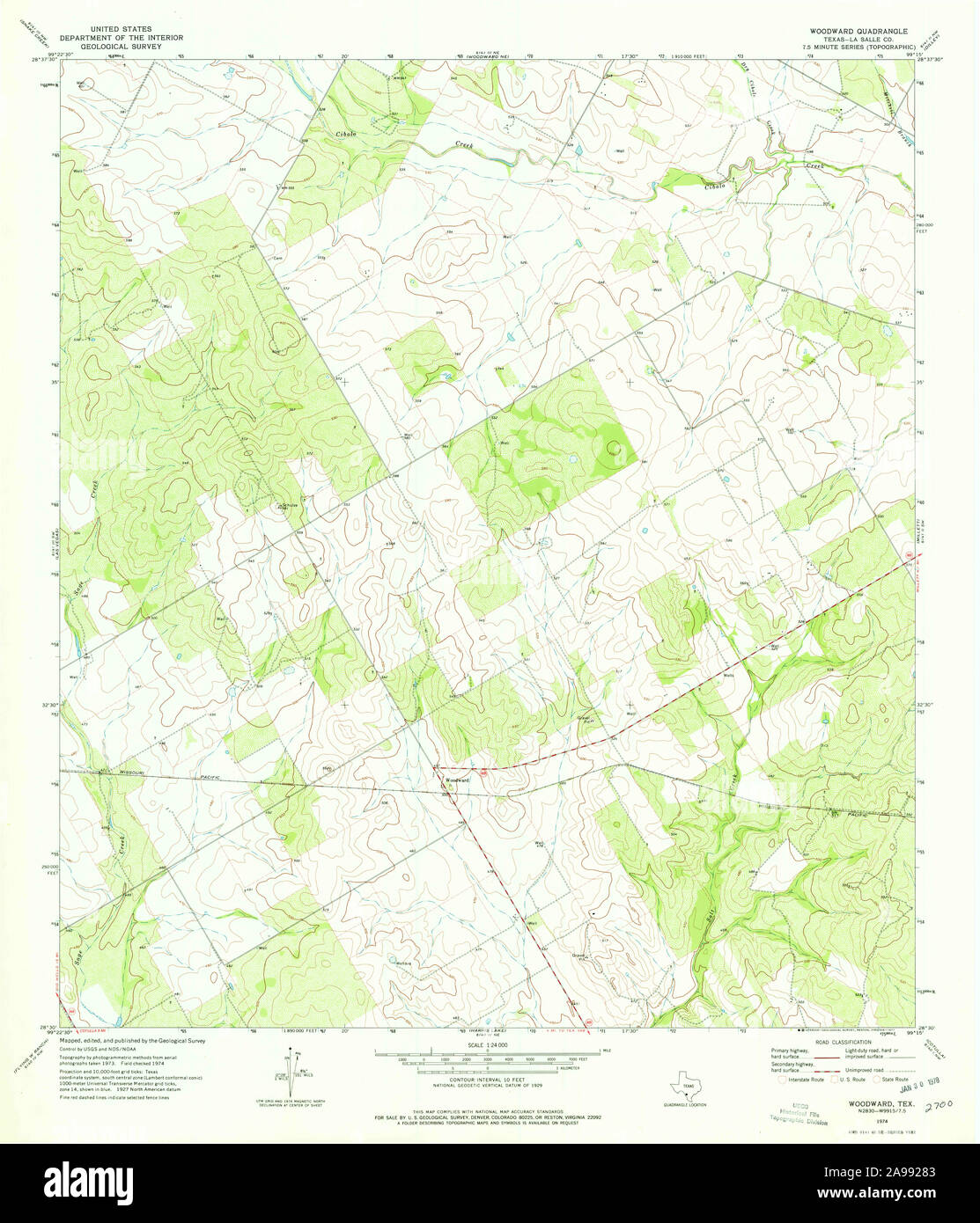 Map of woodward hi-res stock photography and images - Alamy