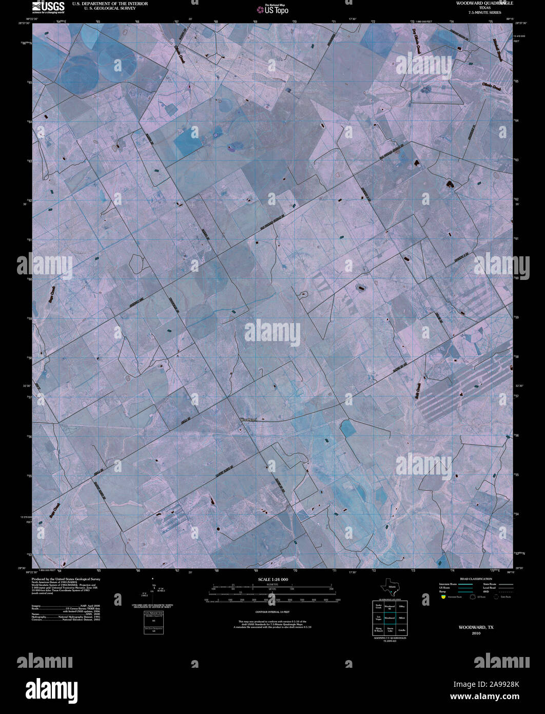 Woodward map hi-res stock photography and images - Alamy