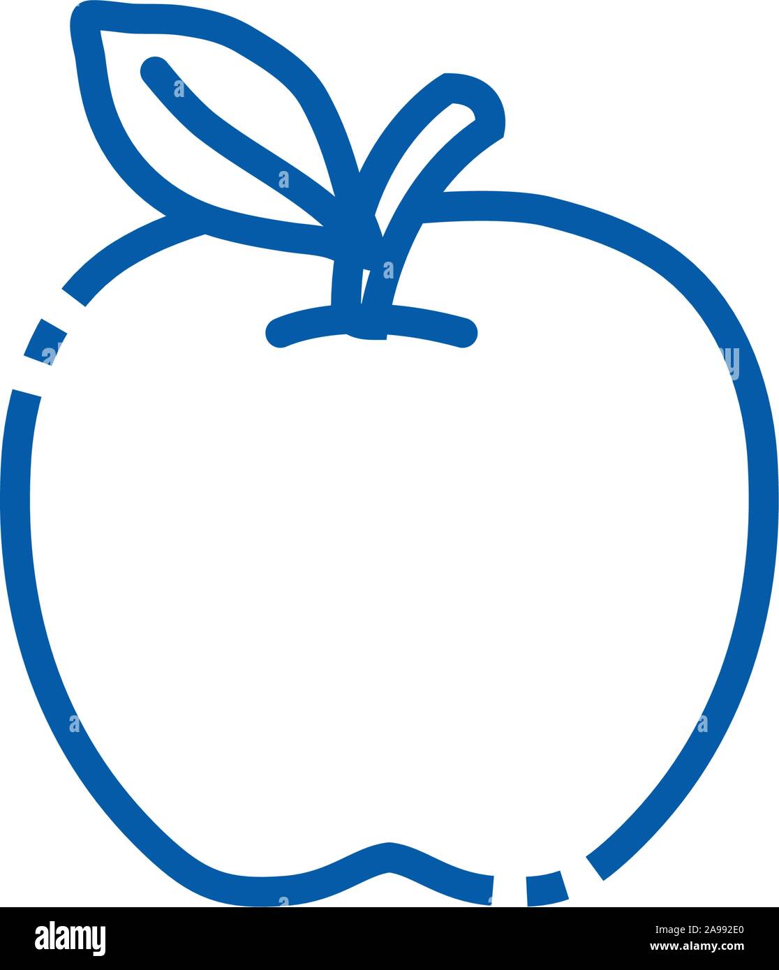 apple icon design, Fruit healthy organic food sweet and nature theme ...