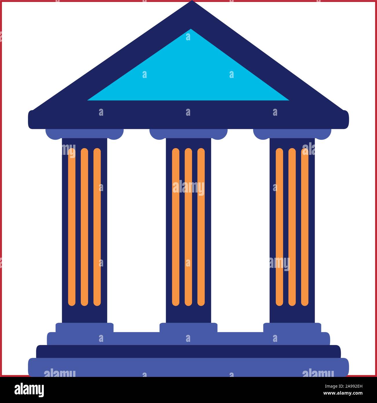 Greek building icon design, Greece art culture creativity passion theme ...