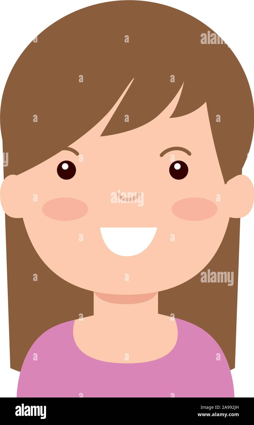 Girl cartoon icon design, Kid woman childhood little people lifestyle ...