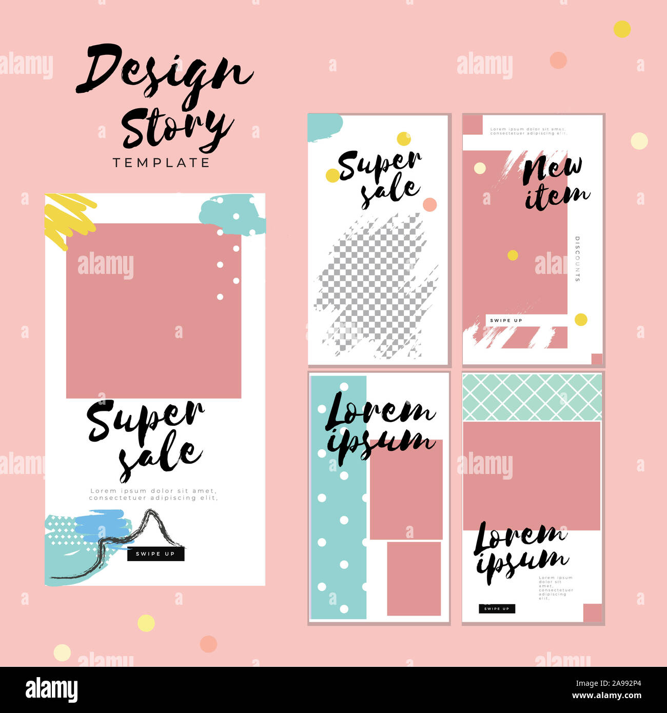 Cute social media template-editable background, invitation,social media ...