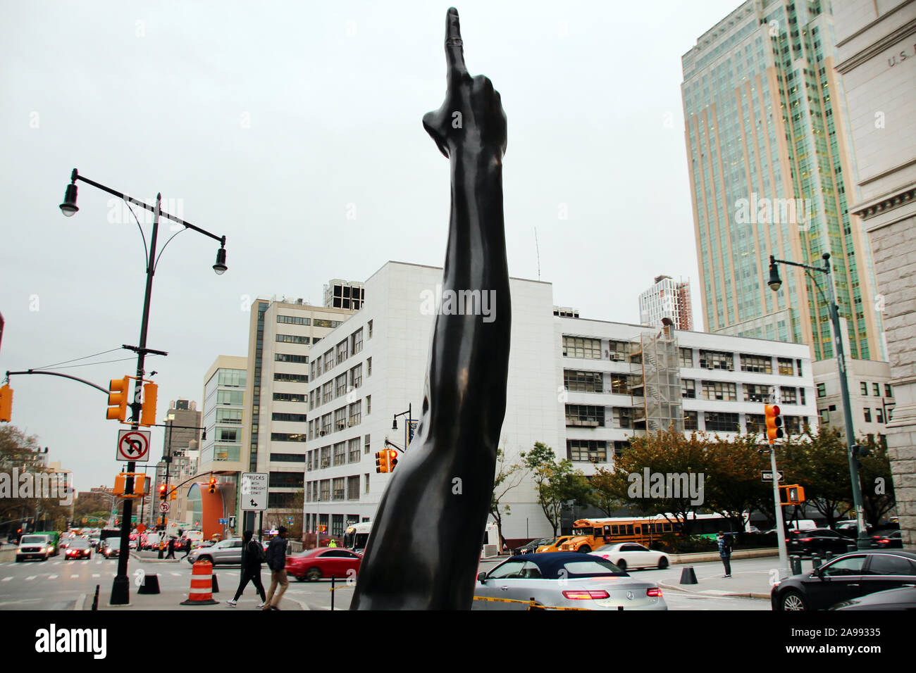 New York, USA. 12th Nov, 2019. The work "Unity" by the US artist Hank ...