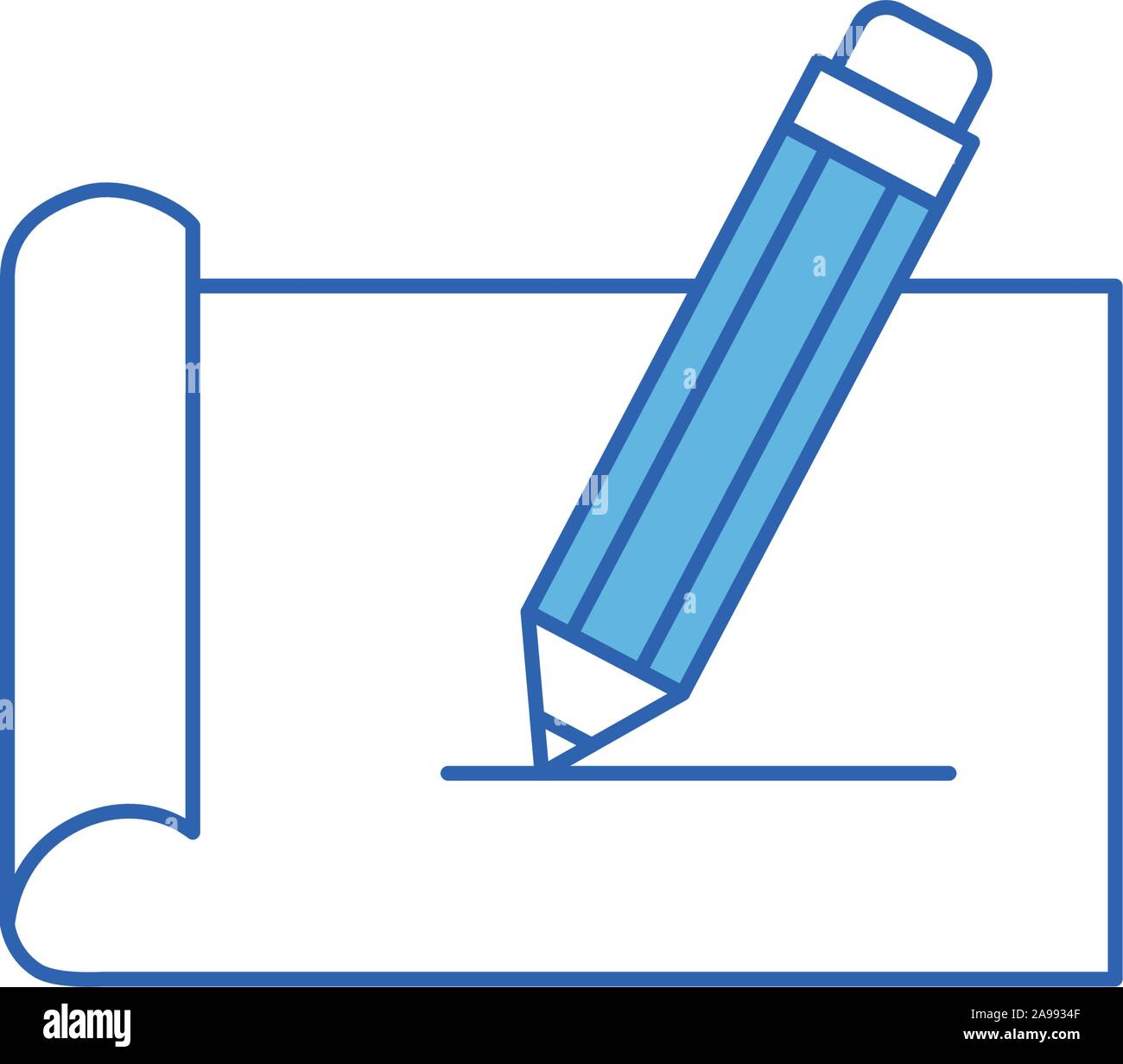 Pencil design, Tool write office object instrument equipment and draw ...