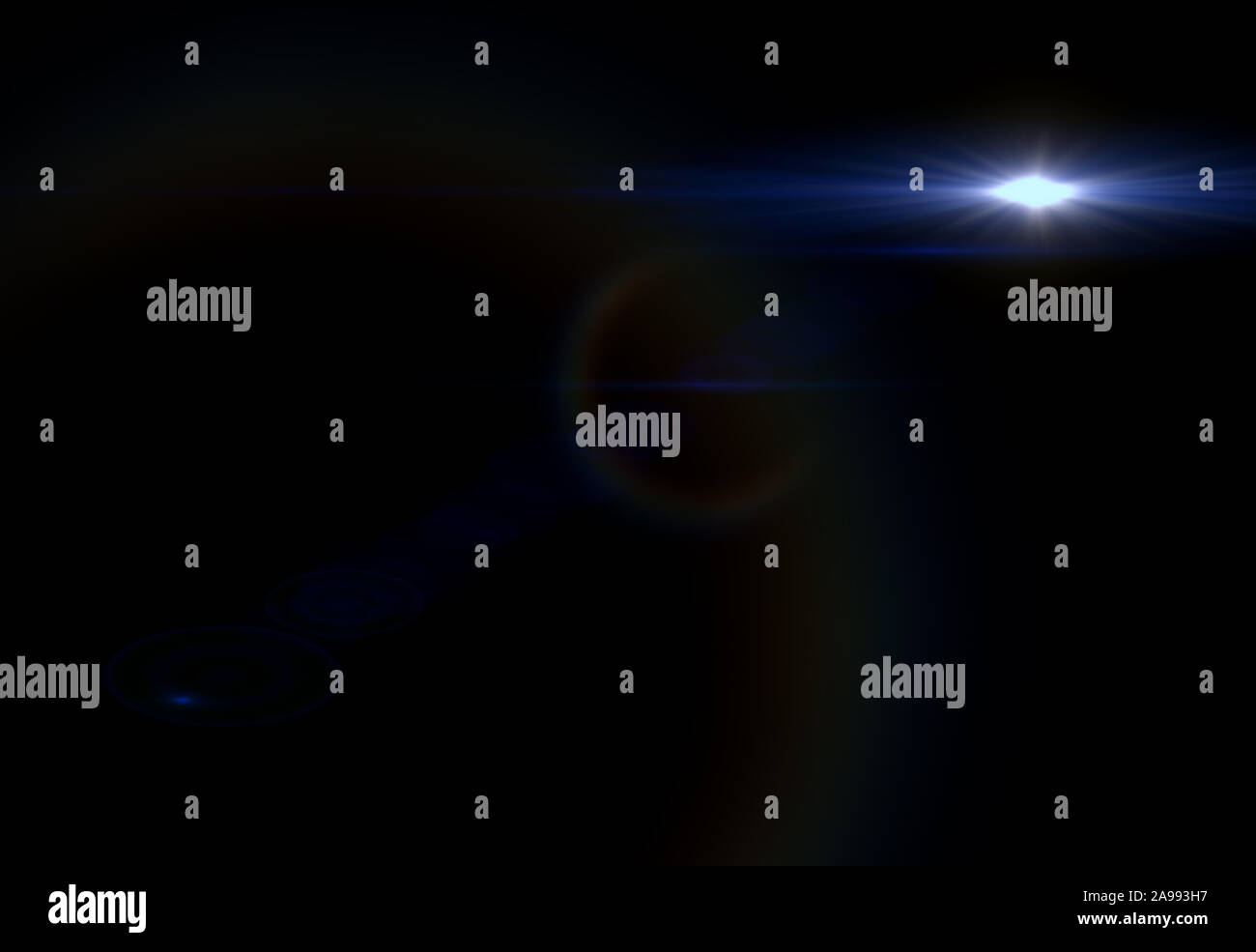 Isolated bokeh on black background. Overlays, overlay, light transition ...