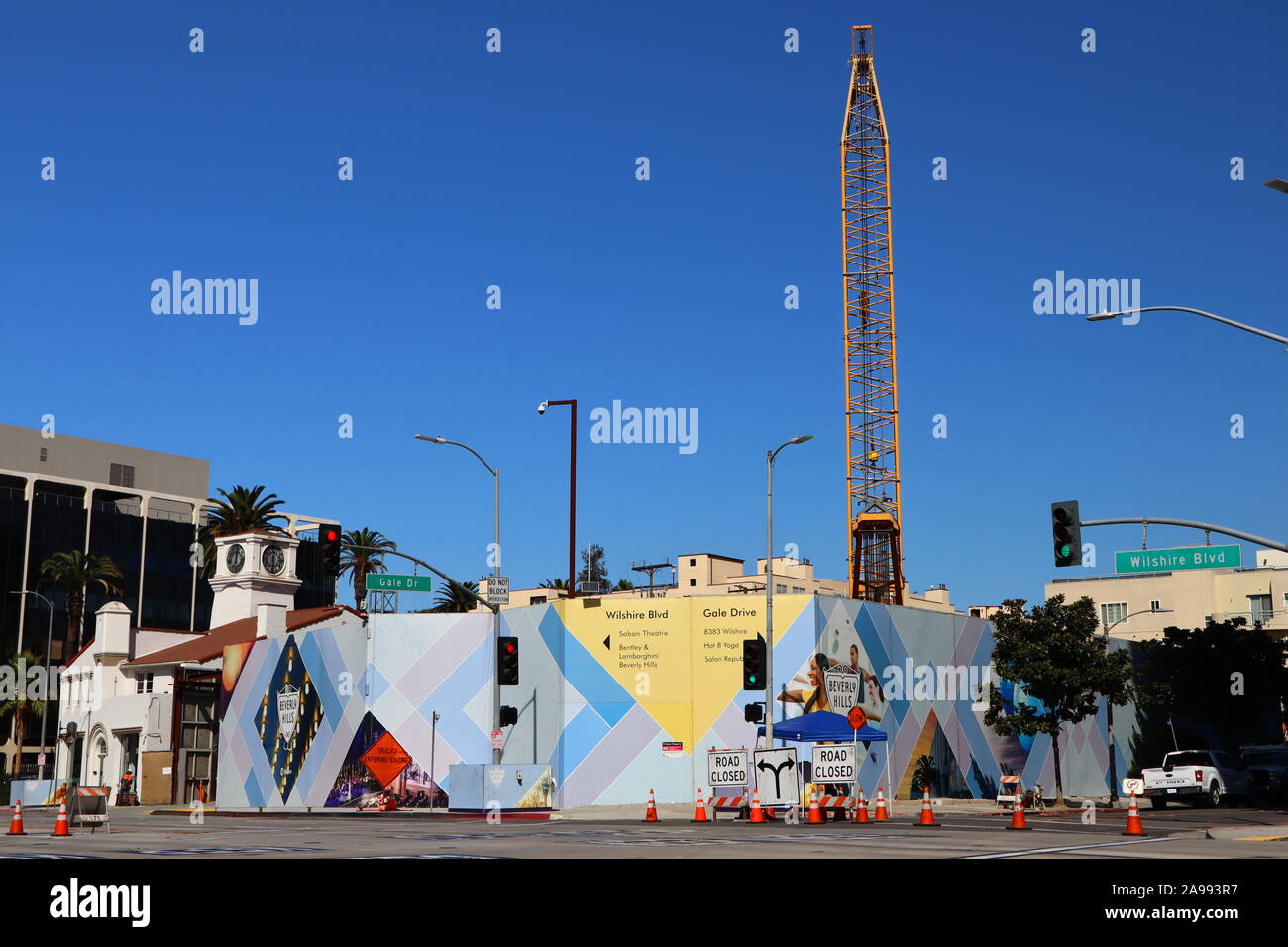 Beverly hills sign wilshire boulevard hi-res stock photography and ...