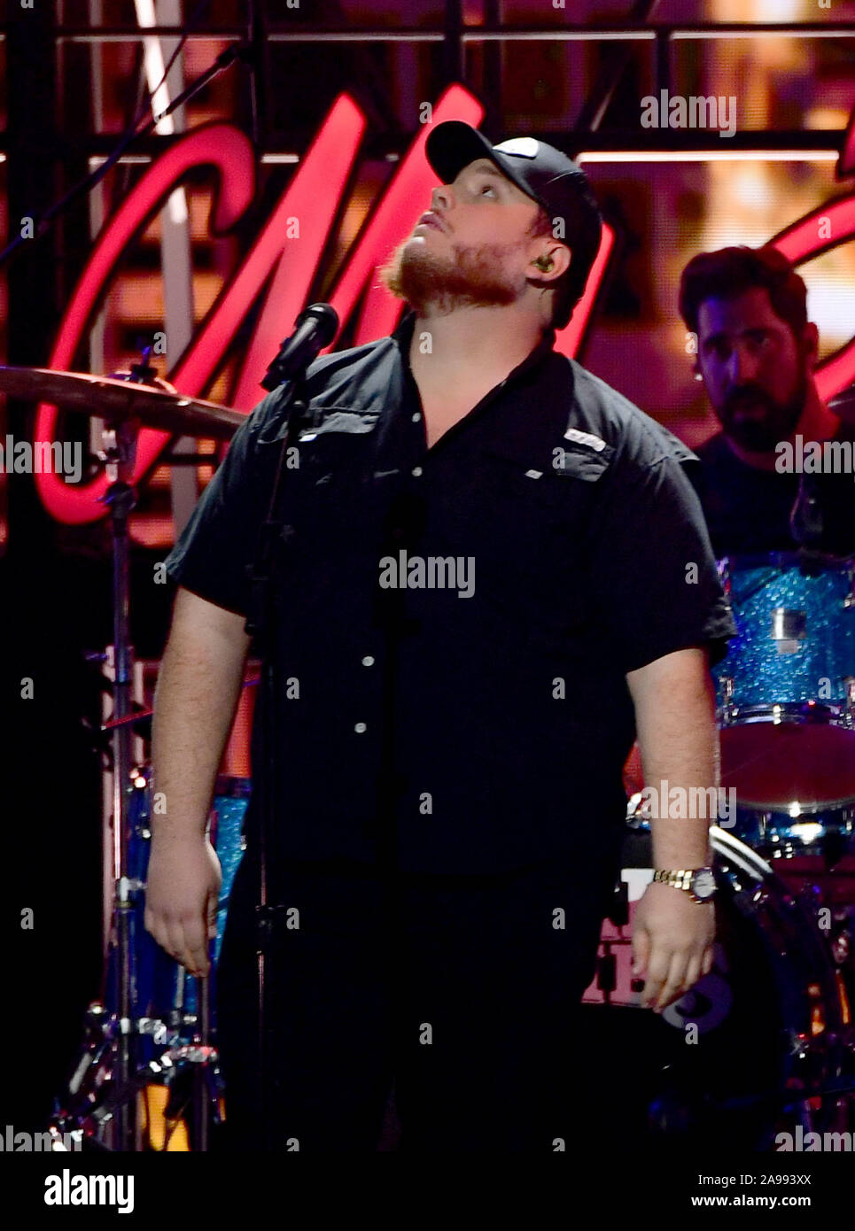 Nashville, Tennessee, USA. 13th Nov, 2019. Luke Combs. 51st Annual CMA ...