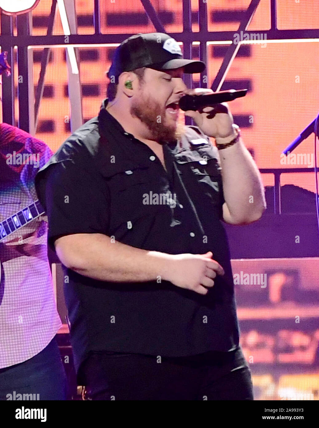 Nashville, Tennessee, USA. 13th Nov, 2019. Luke Combs. 51st Annual CMA ...