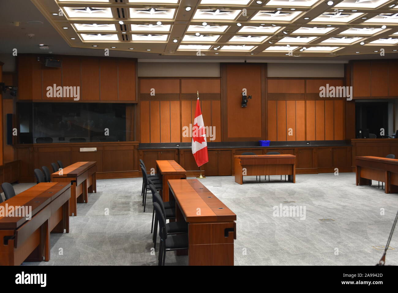 The temporary Canadian House of Commons in Parliament located in West ...