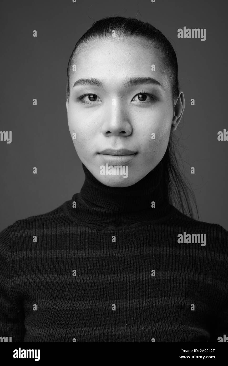 Woman face shadow black and white Black and White Stock Photos & Images ...