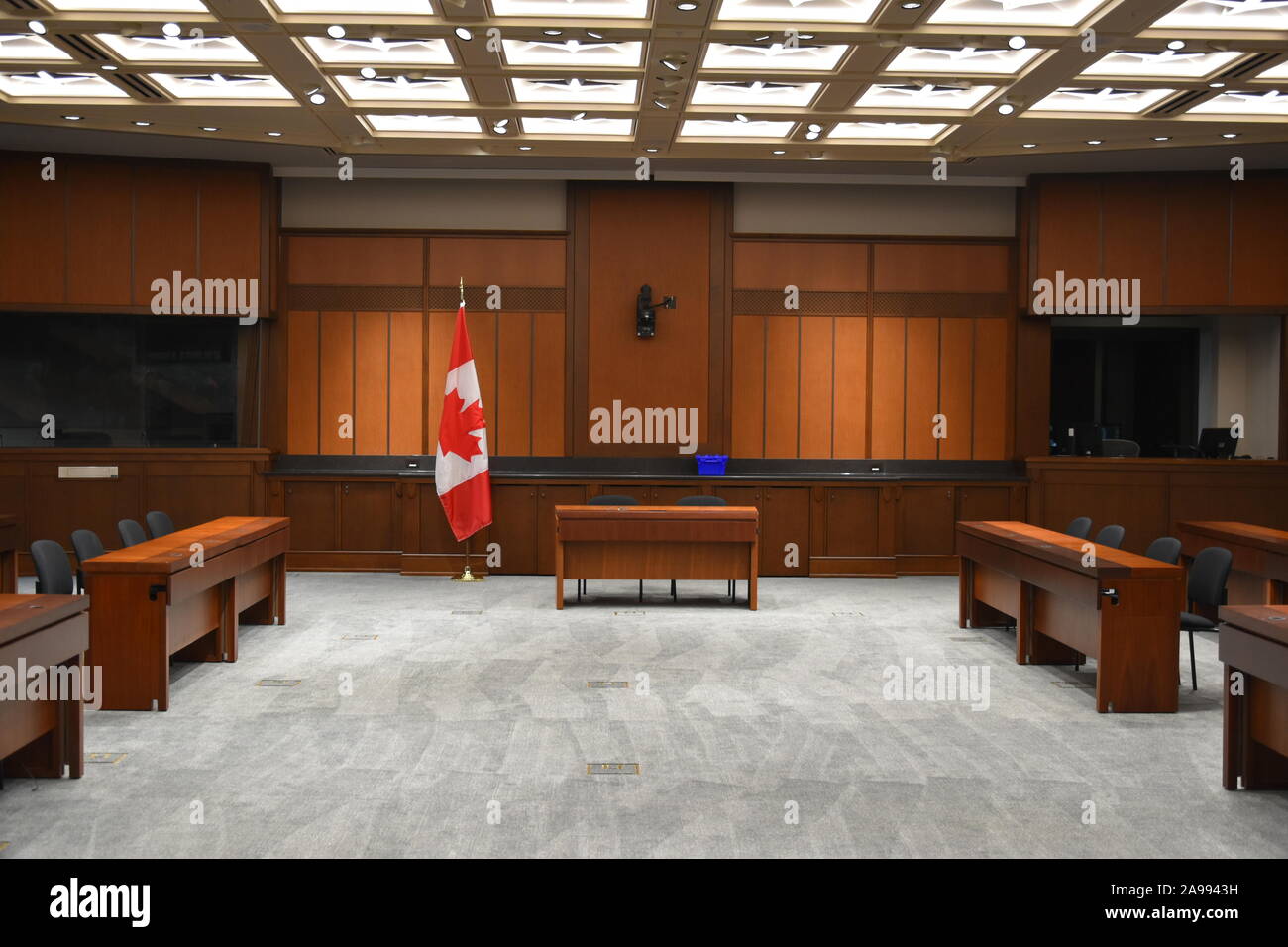 The temporary Canadian House of Commons in Parliament located in West ...