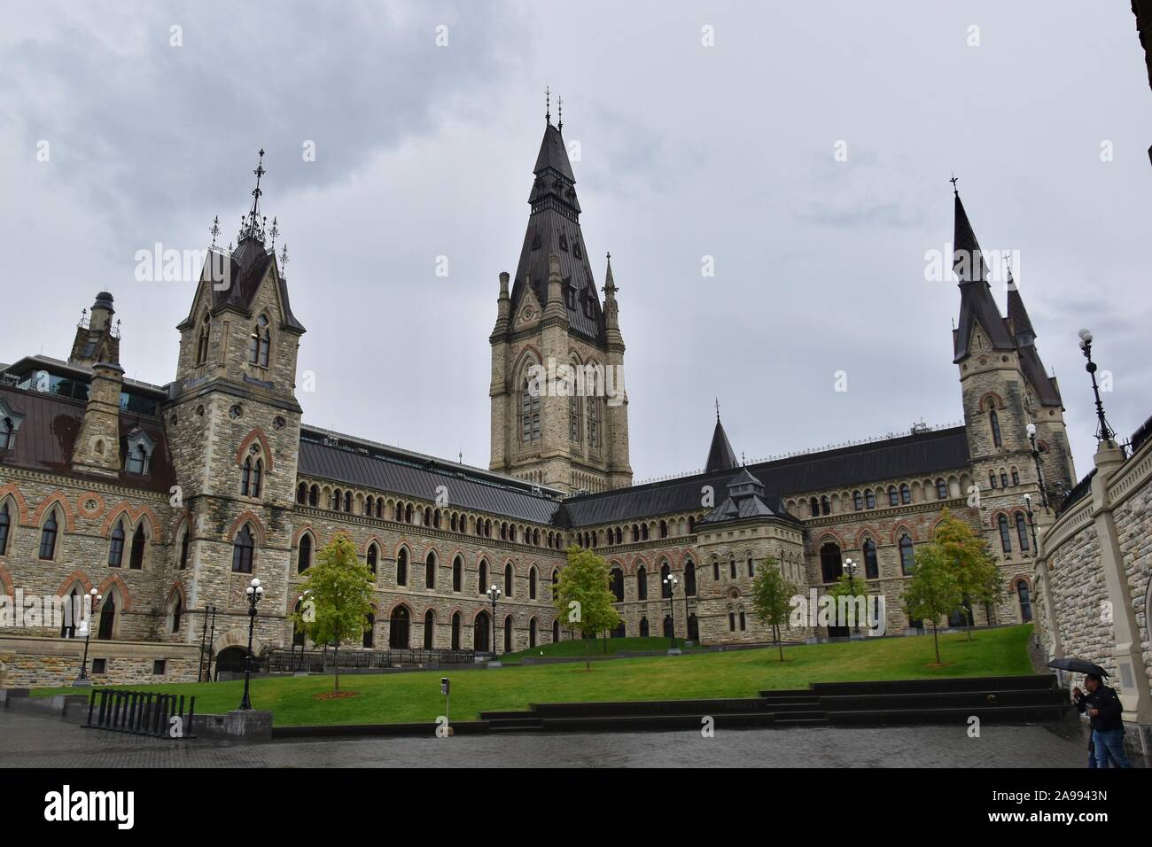 Canadian Government Buildings at the Canadian Parliament atop ...