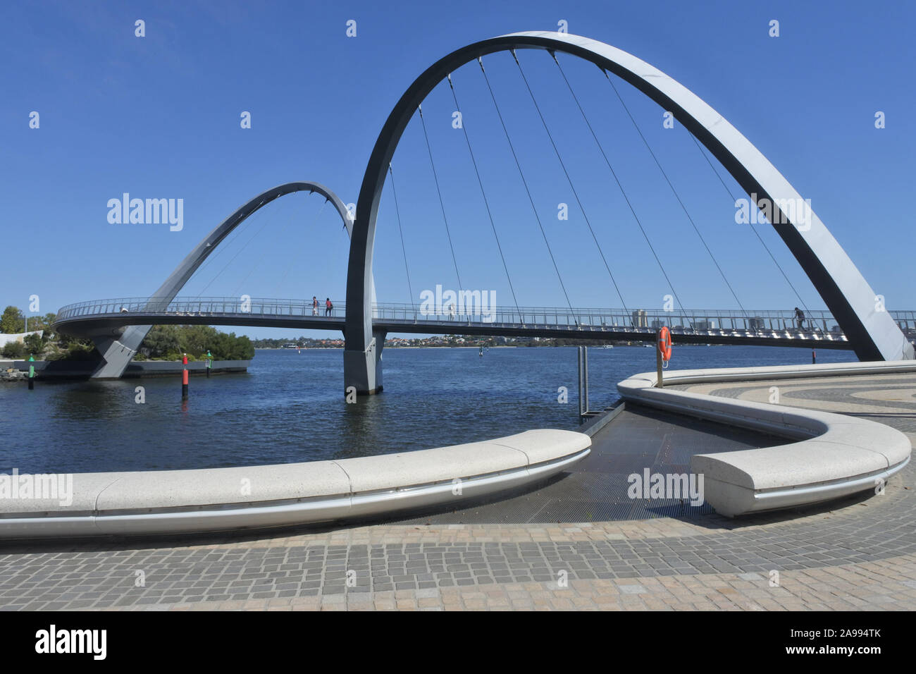 Elizabeth Quay Pedestrian Bridge High Resolution Stock Photography and ...